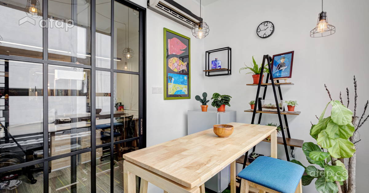 Minimalistic Modern Garden Office shophouse design ideas & photos ...