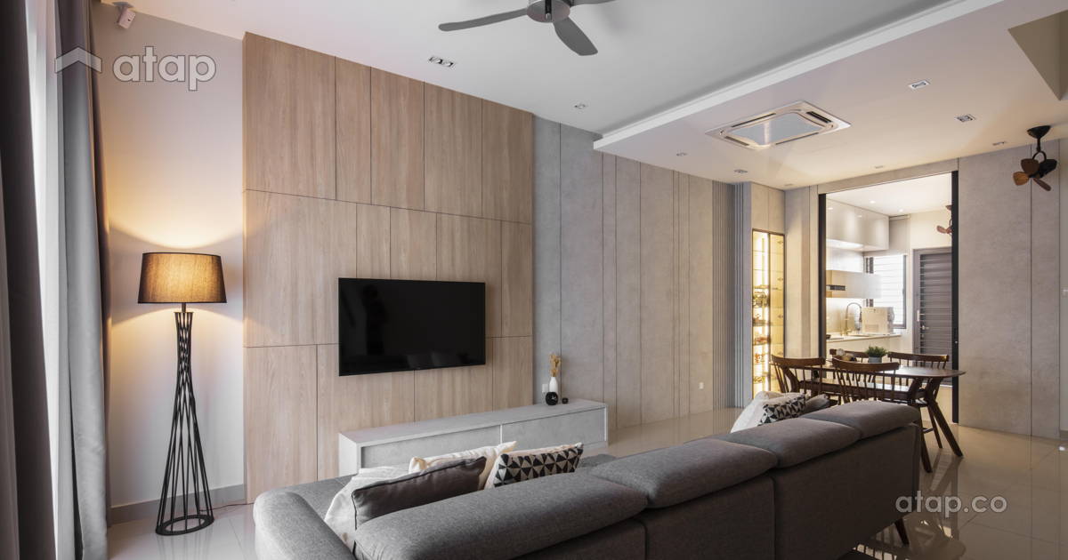 Modern Zen Living Room terrace design ideas & photos Malaysia | Atap.co