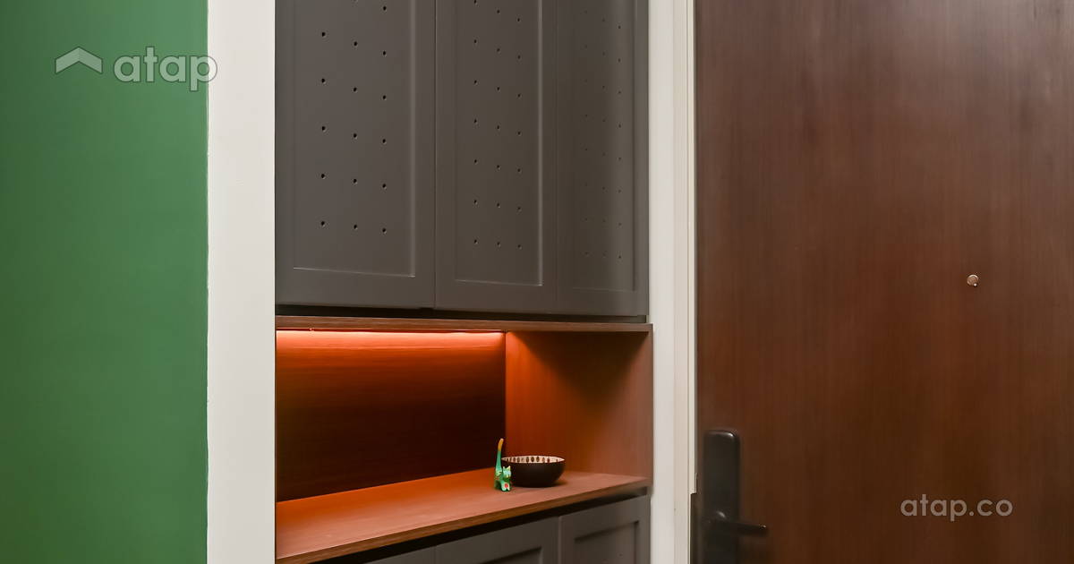 Scandinavian Vintage Foyer condominium design ideas & photos Malaysia ...