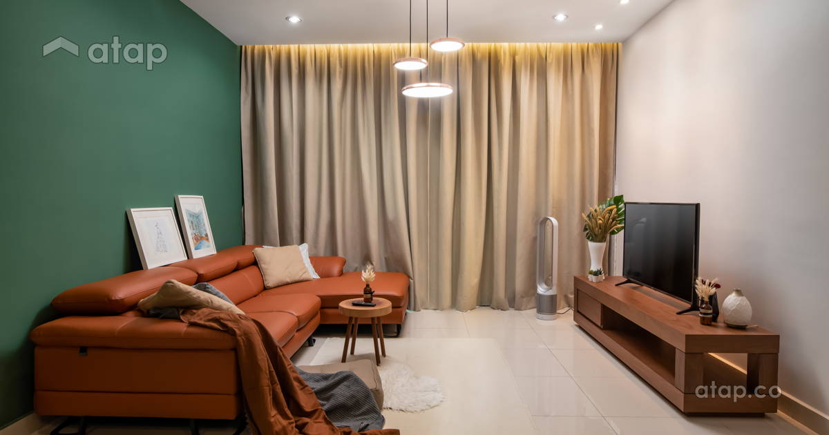 Minimalistic Vintage Living Room condominium design ideas & photos ...