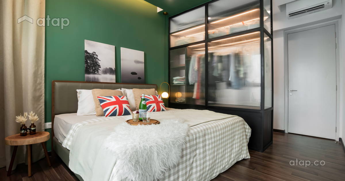 Retro Vintage Bedroom condominium design ideas & photos Malaysia | Atap.co