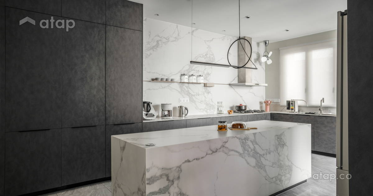 Contemporary Modern Kitchen semi-detached design ideas & photos ...