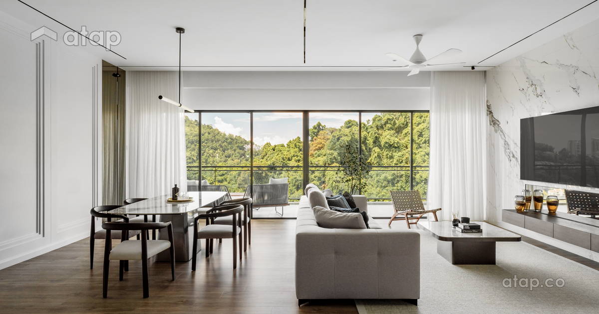 Minimalistic Modern Balcony Living Room condominium design ideas ...