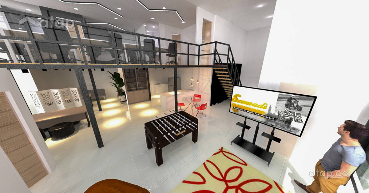 Contemporary Industrial Foyer Office others design ideas & photos ...