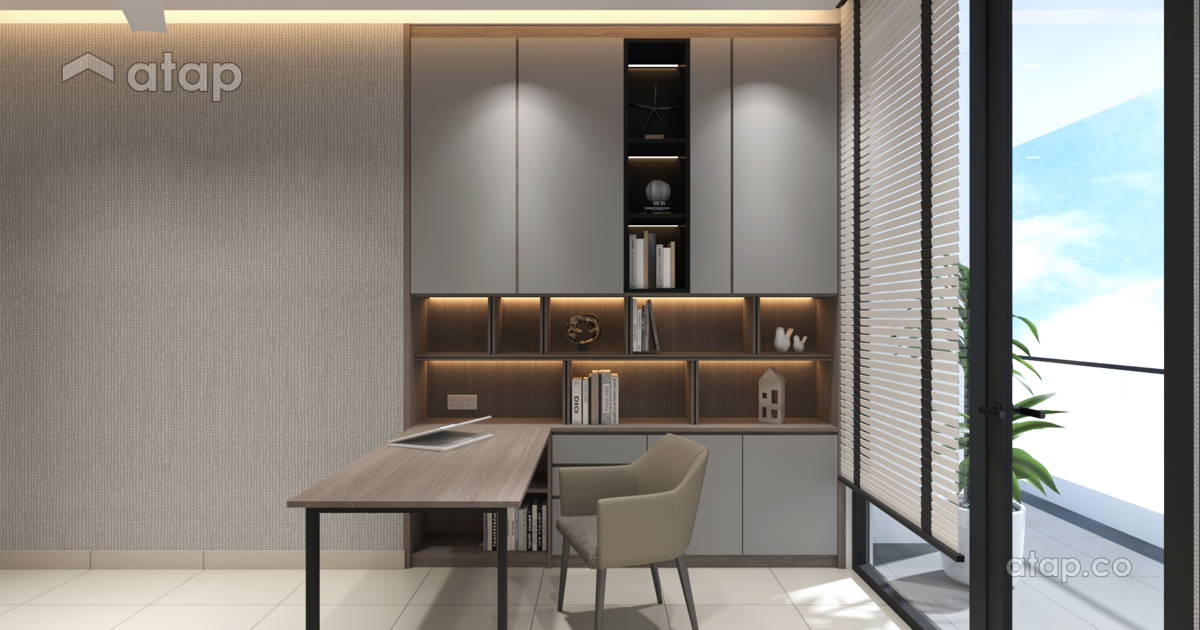 Contemporary Minimalistic Study Room terrace design ideas & photos ...