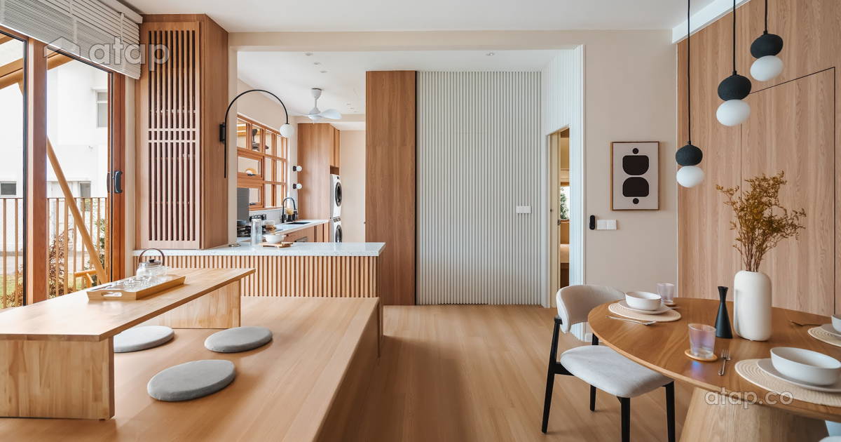 Zen Dining Room terrace design ideas & photos Malaysia | Atap.co