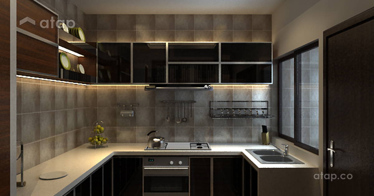 Contemporary Modern Kitchen semi-detached design ideas & photos ...