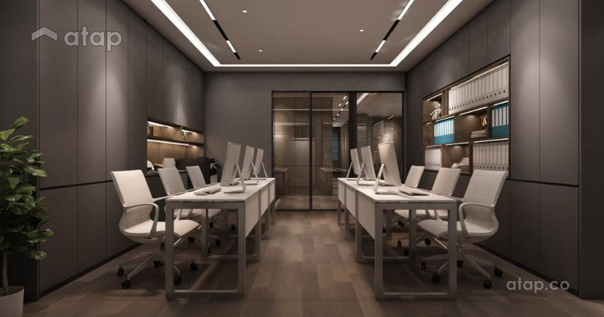 Modern Office shophouse design ideas & photos Malaysia | Atap.co