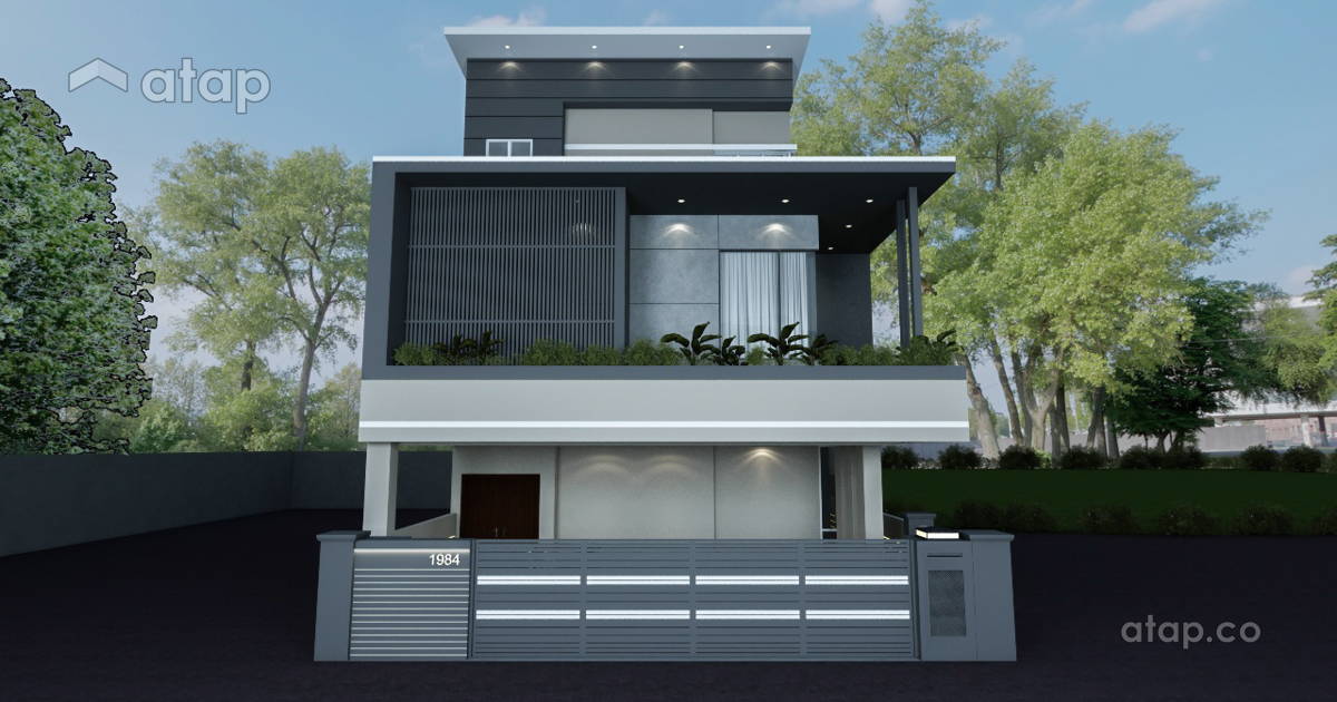 Contemporary Modern Exterior semi-detached design ideas & photos ...