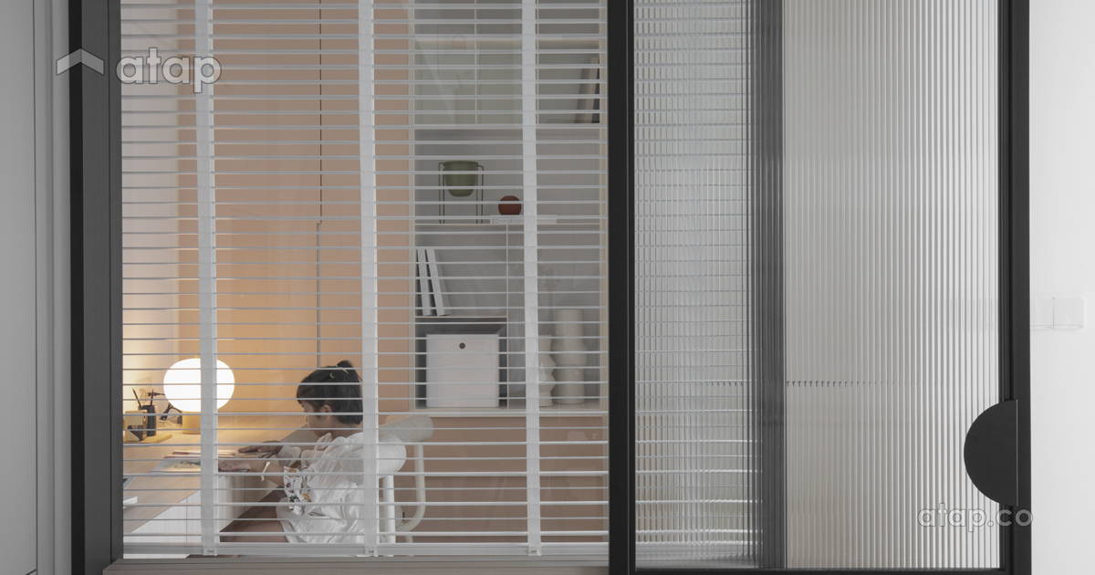 Scandinavian Zen Kitchen Study Room condominium design ideas & photos ...