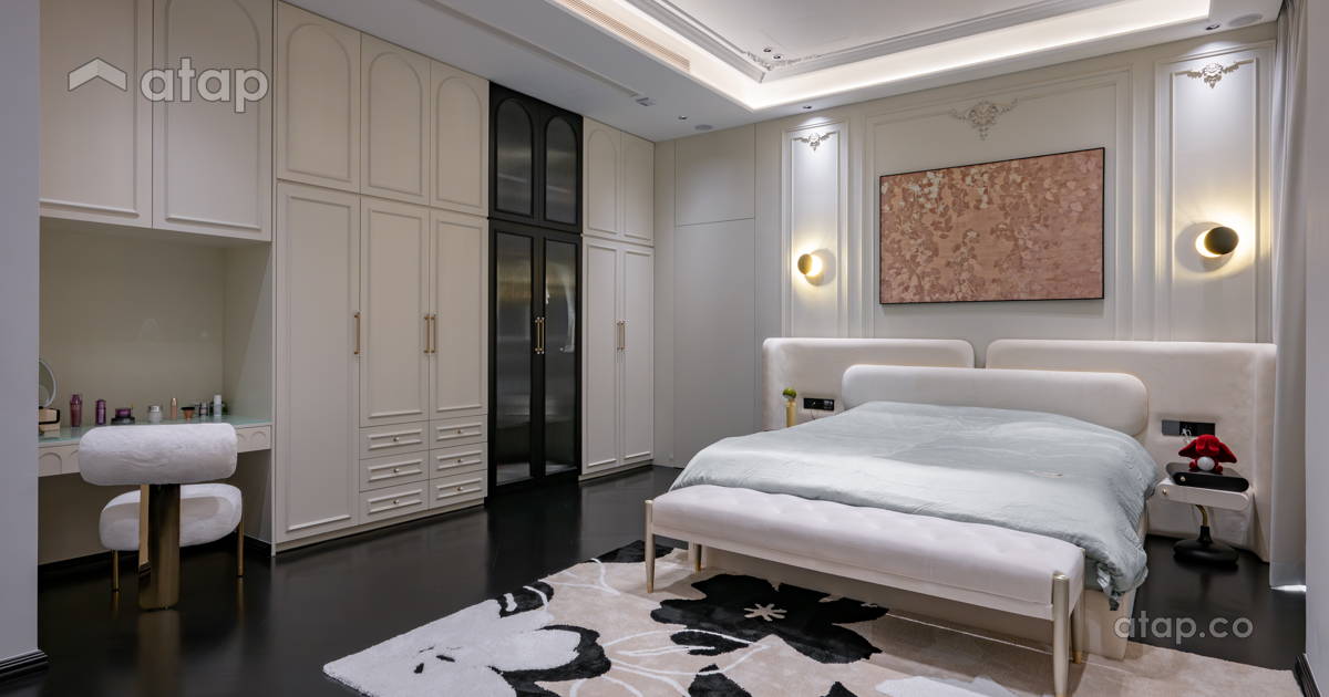 Classic Modern Bedroom condominium @ French Medieval style 18 Madge | K&J Design Studio