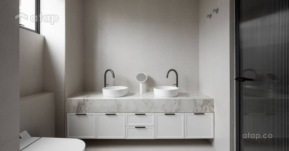 Minimalistic Modern Bathroom semi-detached design ideas & photos ...
