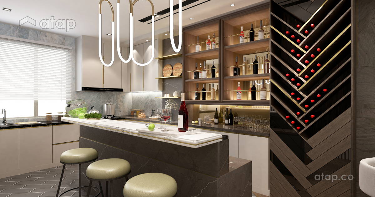 Contemporary Modern Kitchen semi-detached design ideas & photos ...