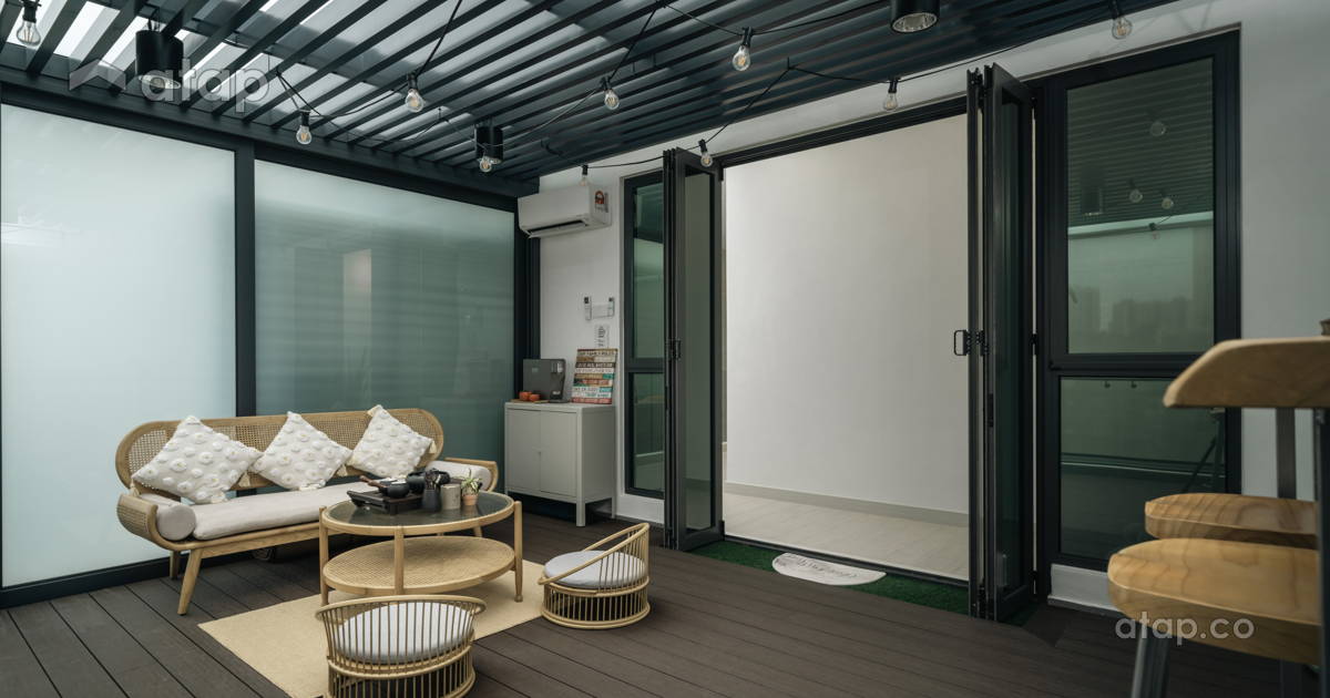Asian Contemporary Balcony semi-detached design ideas & photos Malaysia ...