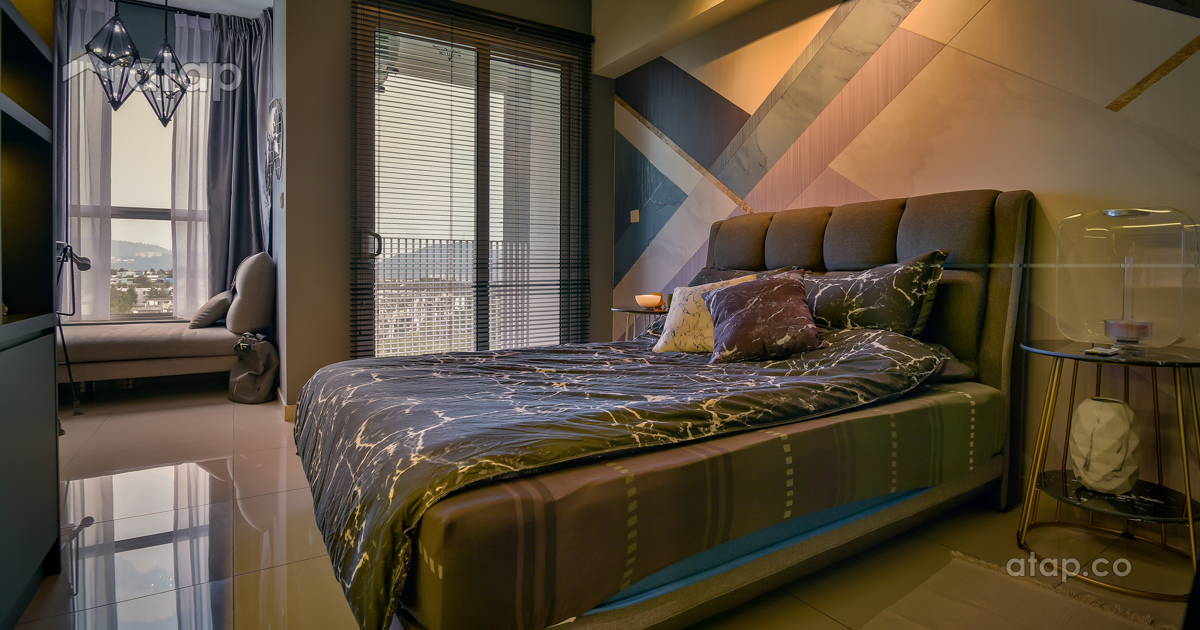 Contemporary Modern Bedroom Study Room condominium design ideas ...