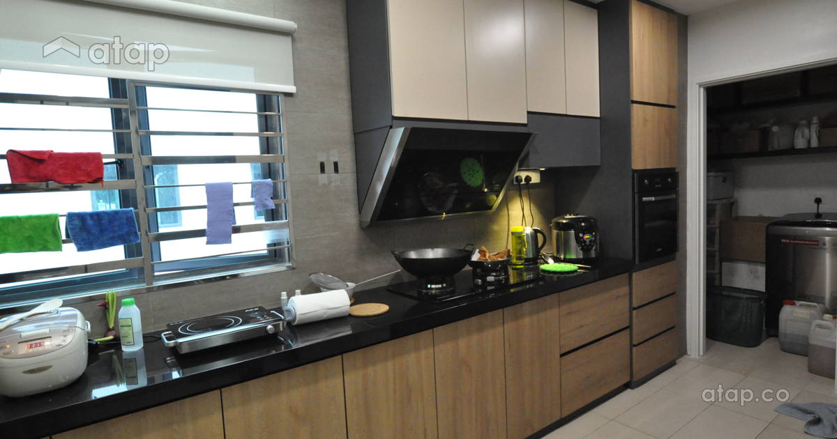 Asian Contemporary Kitchen terrace design ideas & photos Malaysia | Atap.co