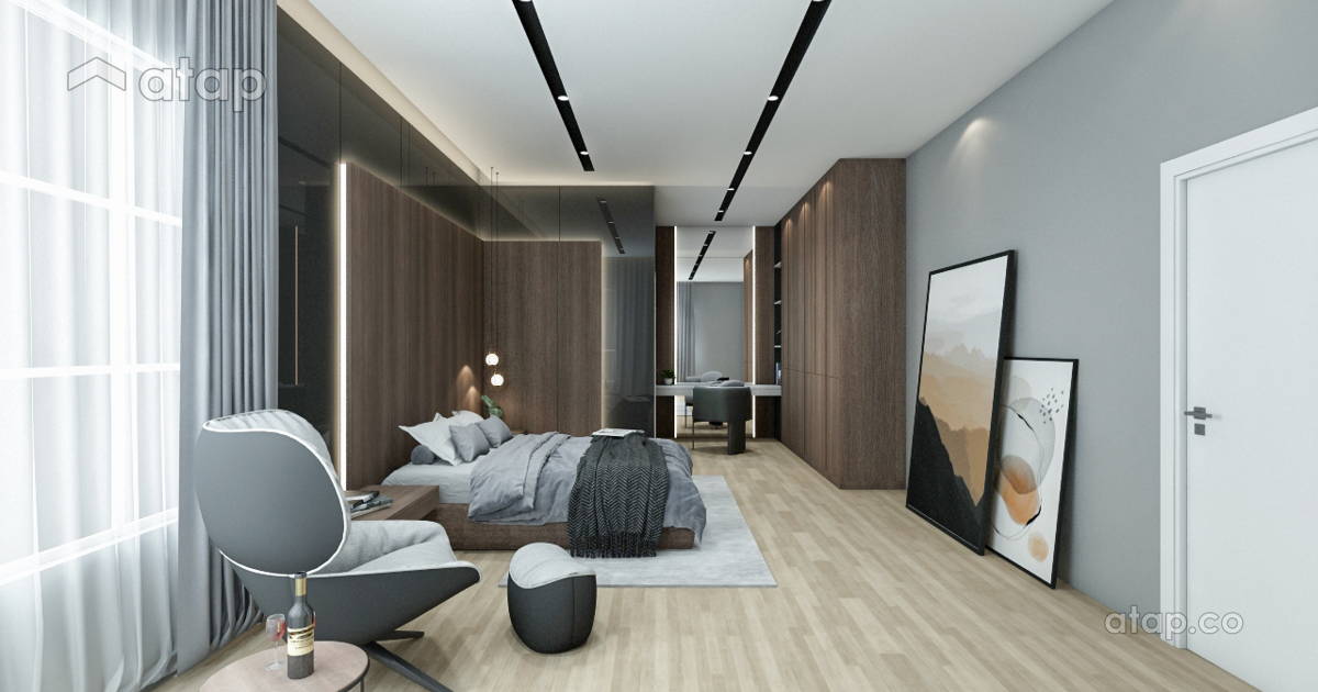 Contemporary Modern Bedroom semi-detached design ideas & photos ...