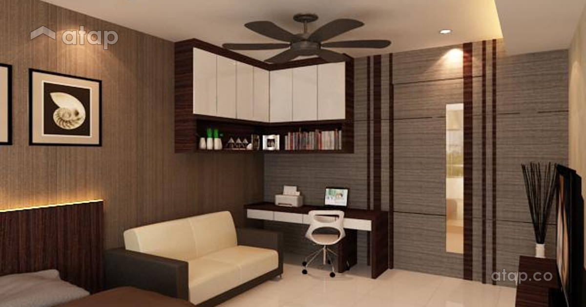 Minimalistic Study Room apartment design ideas & photos Malaysia | Atap.co