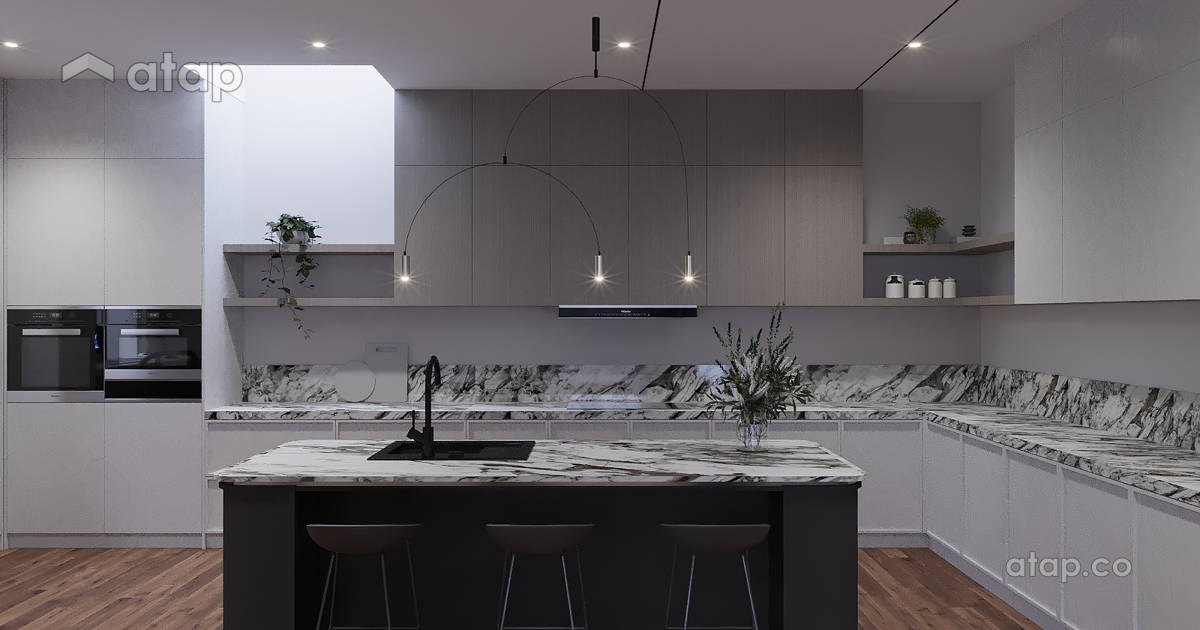 Contemporary Modern Kitchen bungalow design ideas & photos Malaysia ...