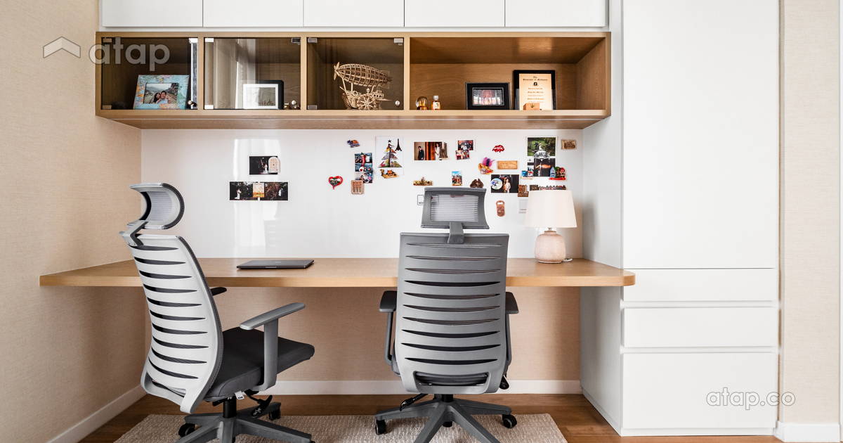 Minimalistic Modern Study Room condominium design ideas & photos ...