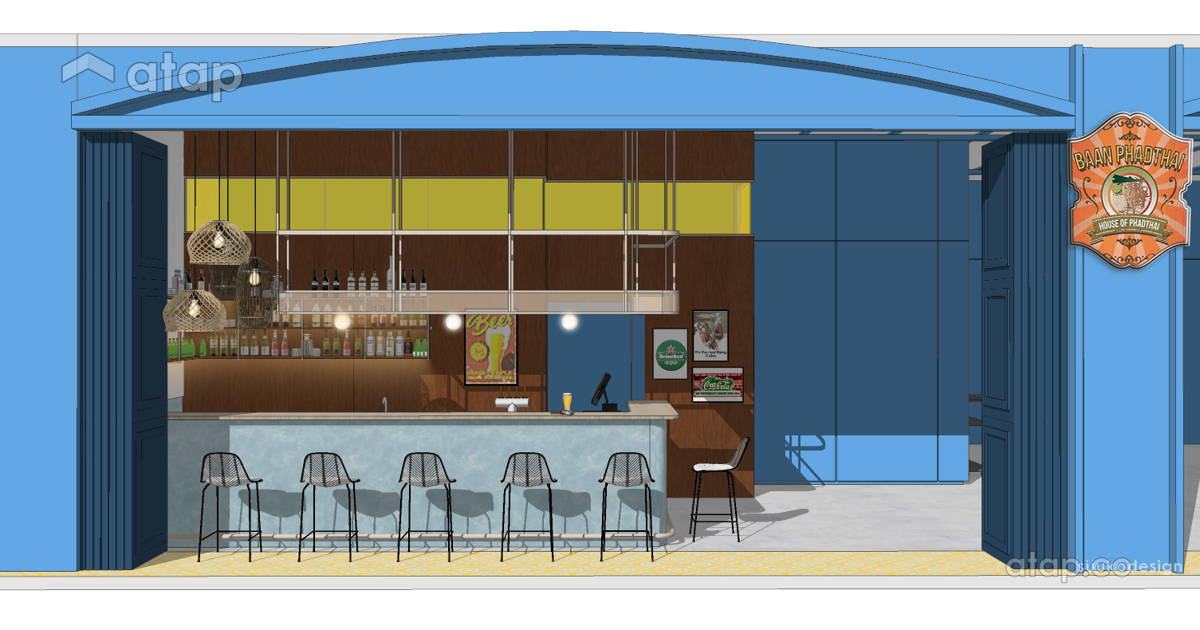 A Bar at Baan Phad Thai Pavilion Kuala Lumpur architectural & interior ...