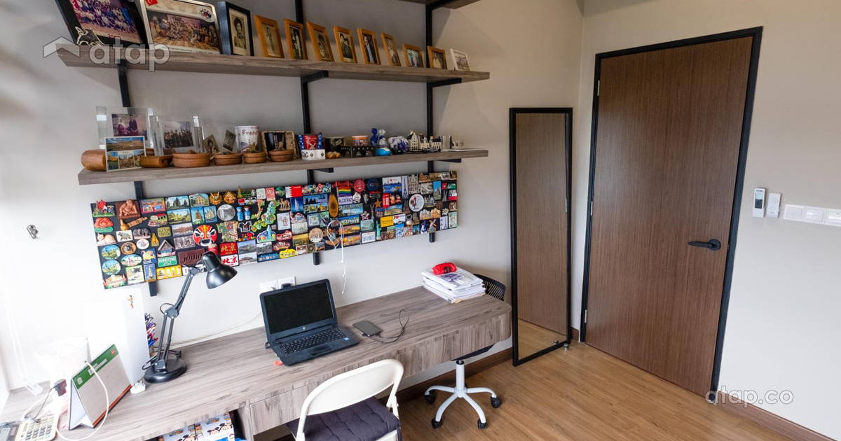 Industrial Rustic Study Room condominium design ideas & photos Malaysia ...