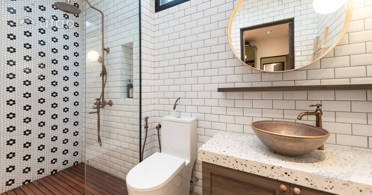 Asian Industrial Bathroom terrace design ideas & photos Malaysia | Atap.co