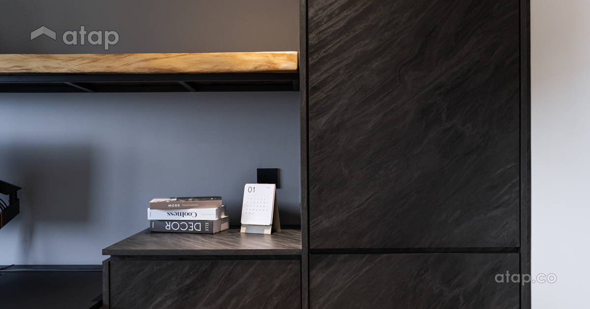 Industrial Modern Study Room condominium design ideas & photos Malaysia ...