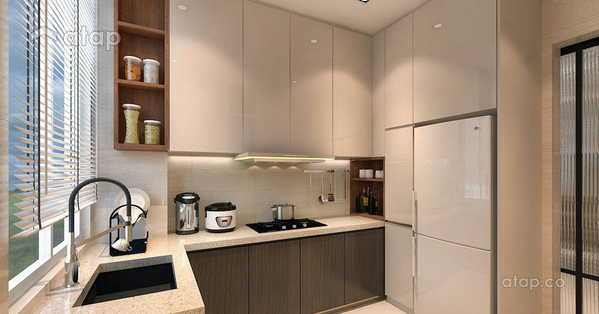 Classic Contemporary Kitchen semi-detached design ideas & photos ...
