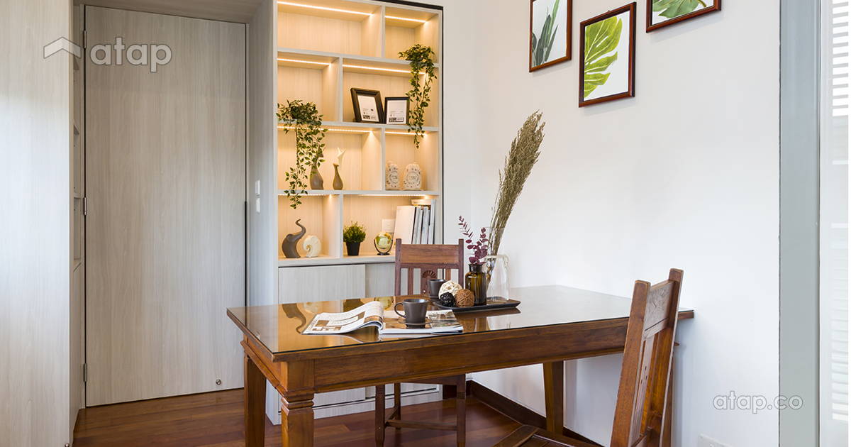 Minimalistic Rustic Study Room semi-detached design ideas & photos ...