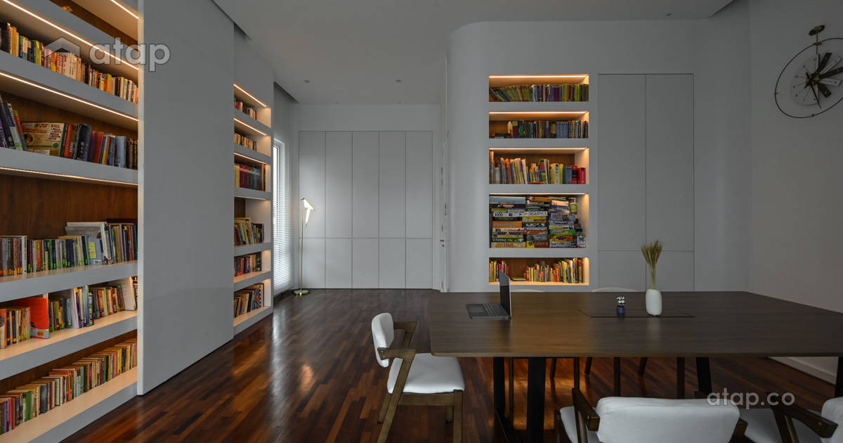 Contemporary Modern Study Room semi-detached design ideas & photos ...