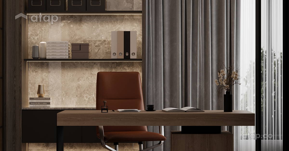 Modern Study Room townhouse design ideas & photos Malaysia | Atap.co