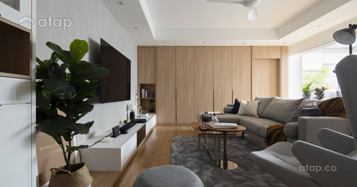 Minimalistic Scandinavian Living Room condominium design ideas & photos ...