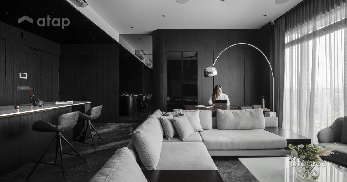 Contemporary Modern Kitchen Study Room condominium design ideas ...