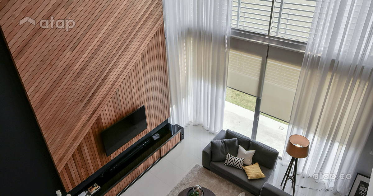 Contemporary Modern Exterior Living Room semi-detached design ideas ...