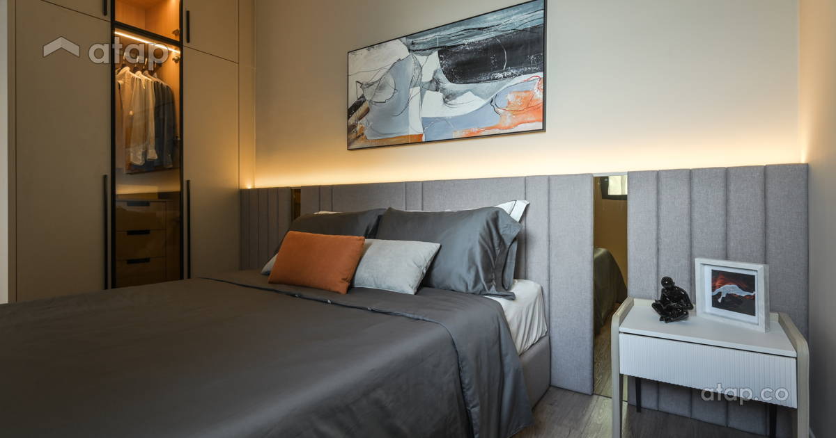 Modern Bedroom condominium design ideas & photos Malaysia | Atap.co