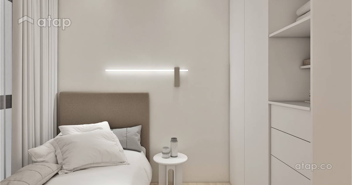 Contemporary Minimalistic Bedroom condominium design ideas & photos ...