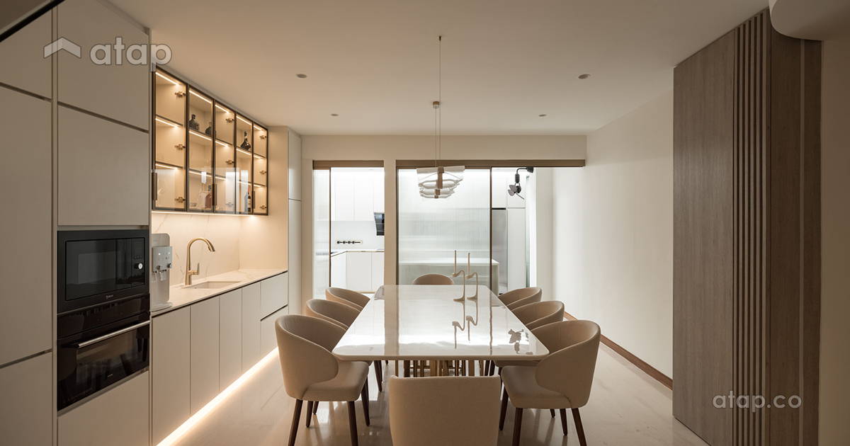 Modern Zen Dining Room terrace design ideas & photos Malaysia | Atap.co