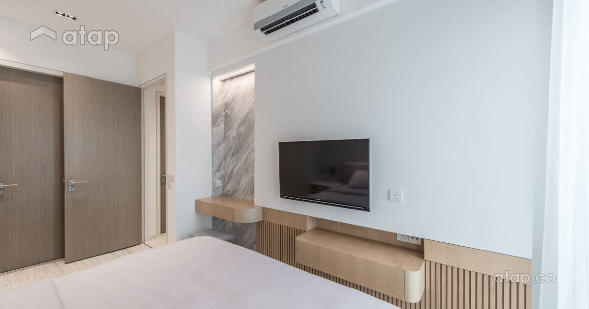 Modern Zen Bedroom condominium design ideas & photos Malaysia | Atap.co