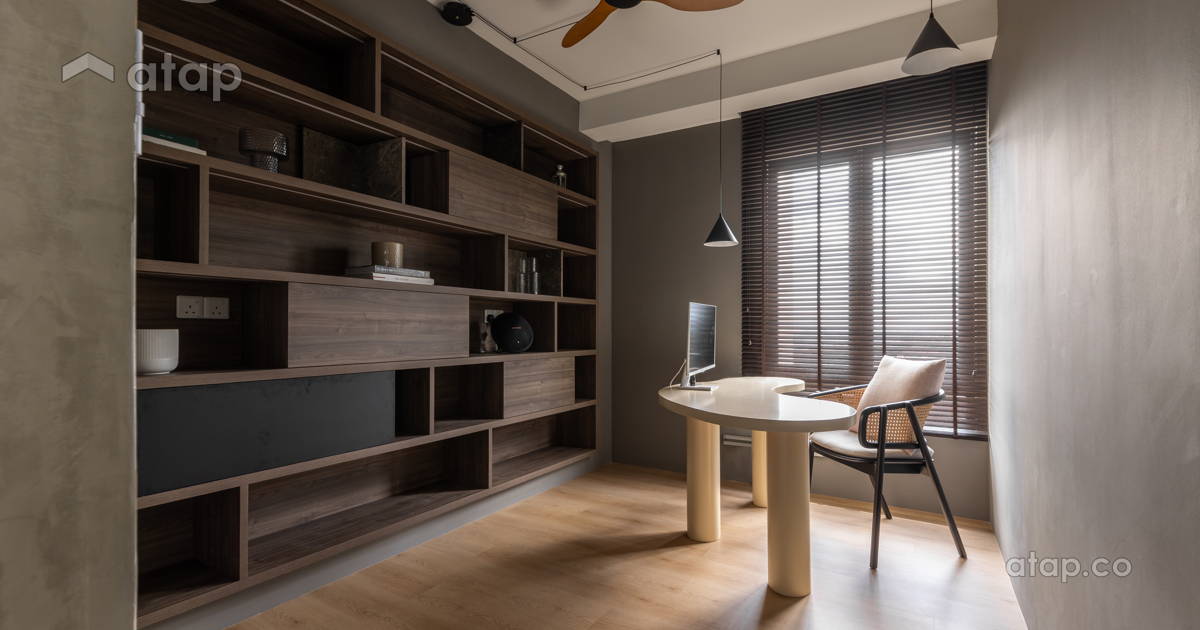 Minimalistic Modern Study Room condominium design ideas & photos ...