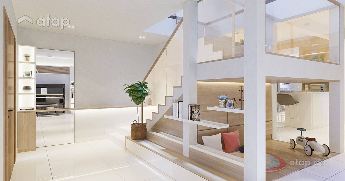Asian Scandinavian Foyer terrace design ideas & photos Malaysia | Atap.co