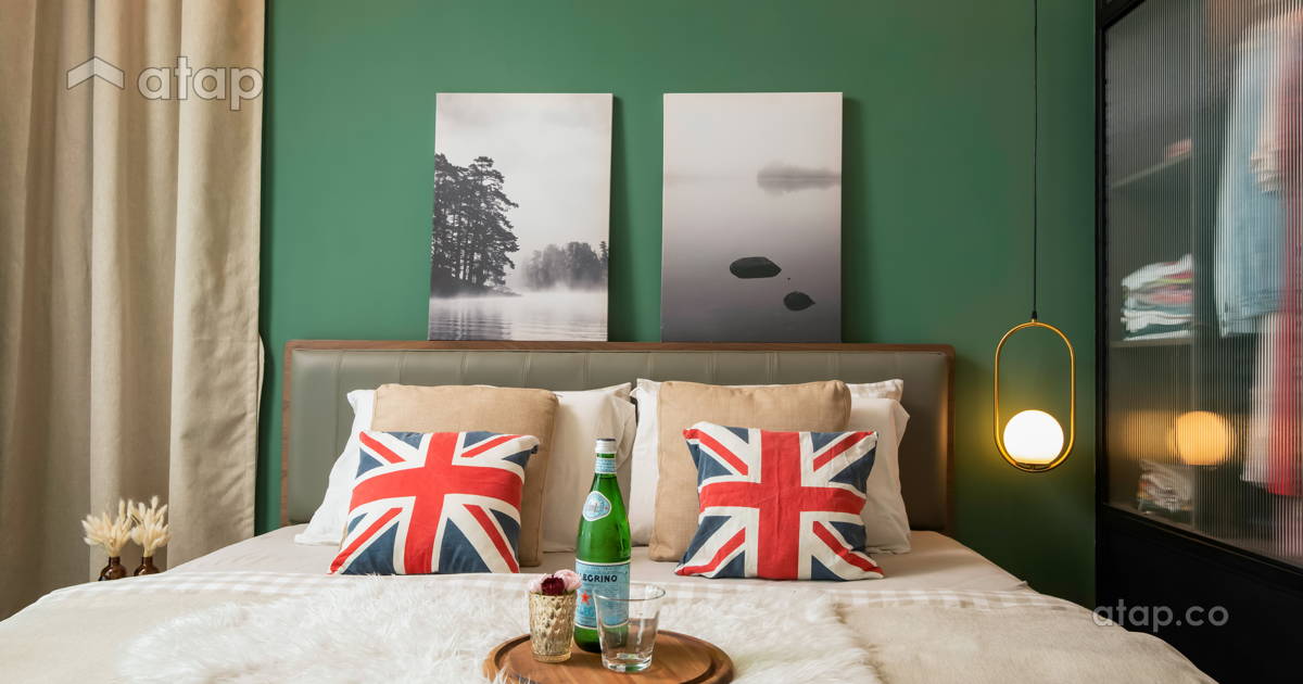 Industrial Vintage Bedroom condominium design ideas & photos Malaysia ...