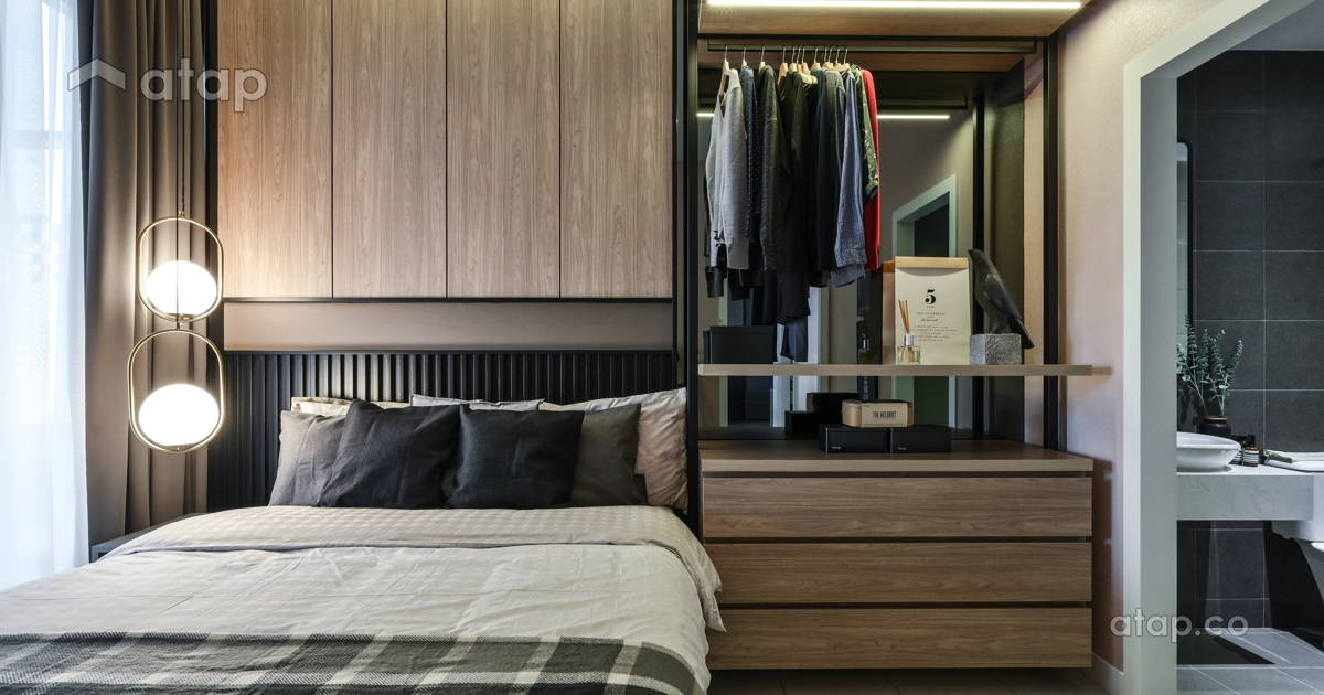 Contemporary Bedroom condominium design ideas & photos Malaysia | Atap.co