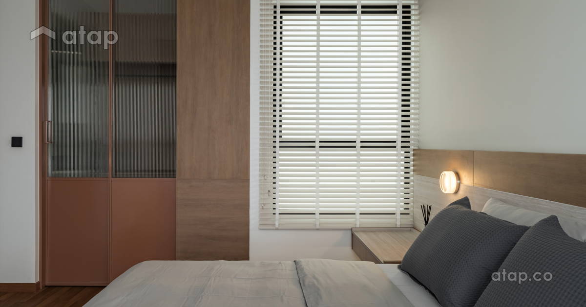 Modern Zen Bedroom condominium design ideas & photos Malaysia | Atap.co