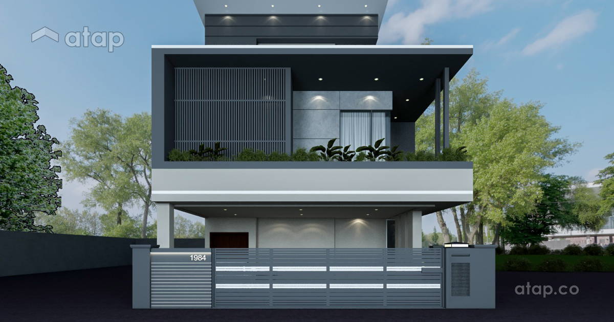 Contemporary Modern Exterior semi-detached design ideas & photos ...