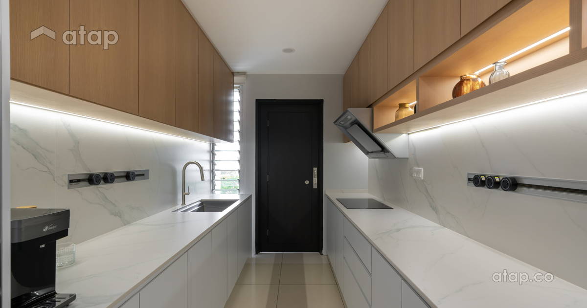 Minimalistic Kitchen condominium design ideas & photos Malaysia | Atap.co