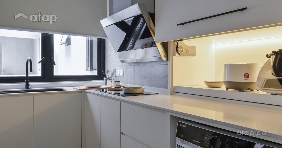 Contemporary Minimalistic Kitchen condominium design ideas & photos ...