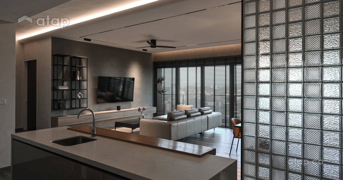 Minimalistic Modern Foyer Kitchen condominium design ideas & photos ...