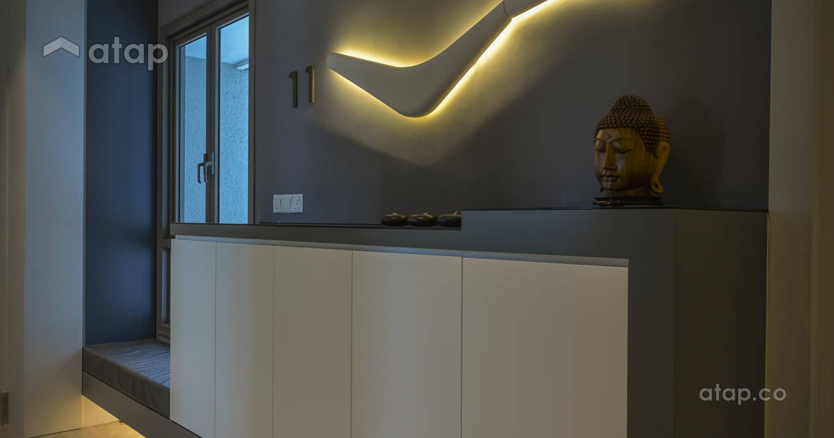 Minimalistic Modern Foyer condominium design ideas & photos Malaysia ...