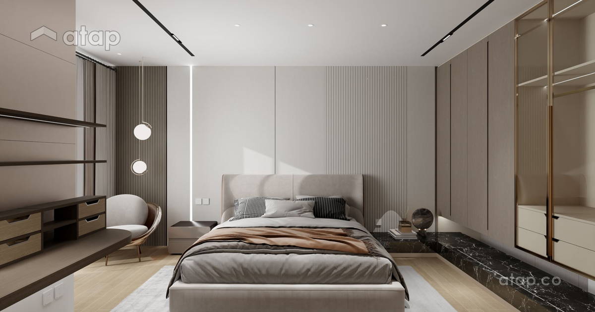 Twin Palms / Bungalow House / Sungai Long interior design renovation ...